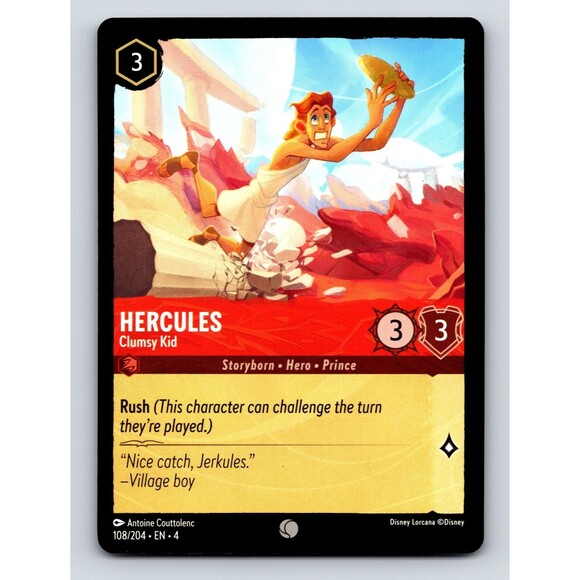 Disney | Games | Storyborn Hercules Clumsy Kid Hp 3 Rush Hero Red ...